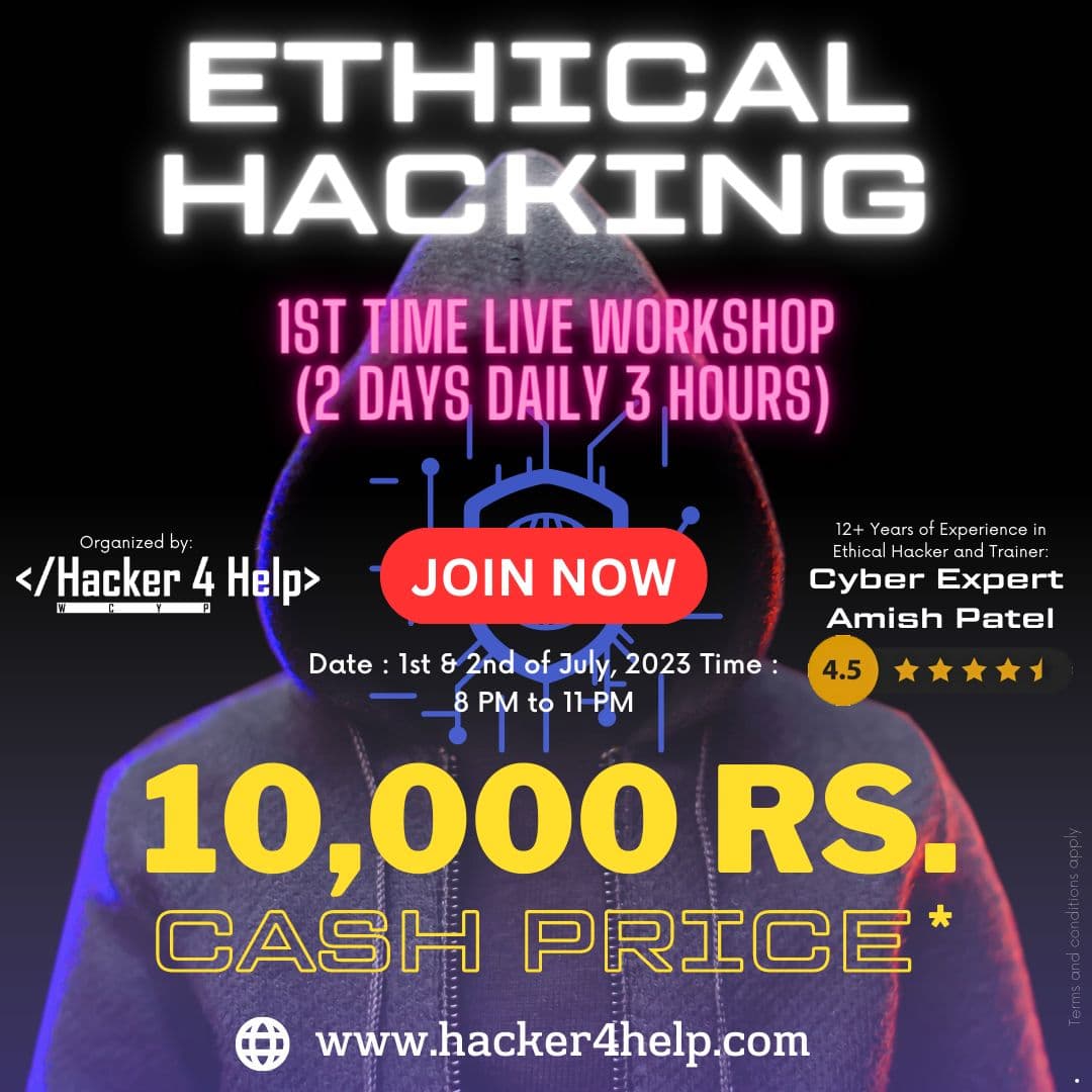 Ethical Hacking : Live Workshop (Bug Bounty)